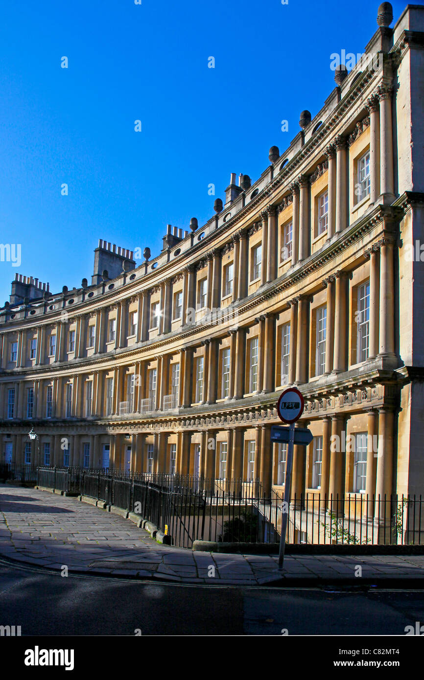 The circus georgian terrace bath spa blue sky georgian architecture hi ...
