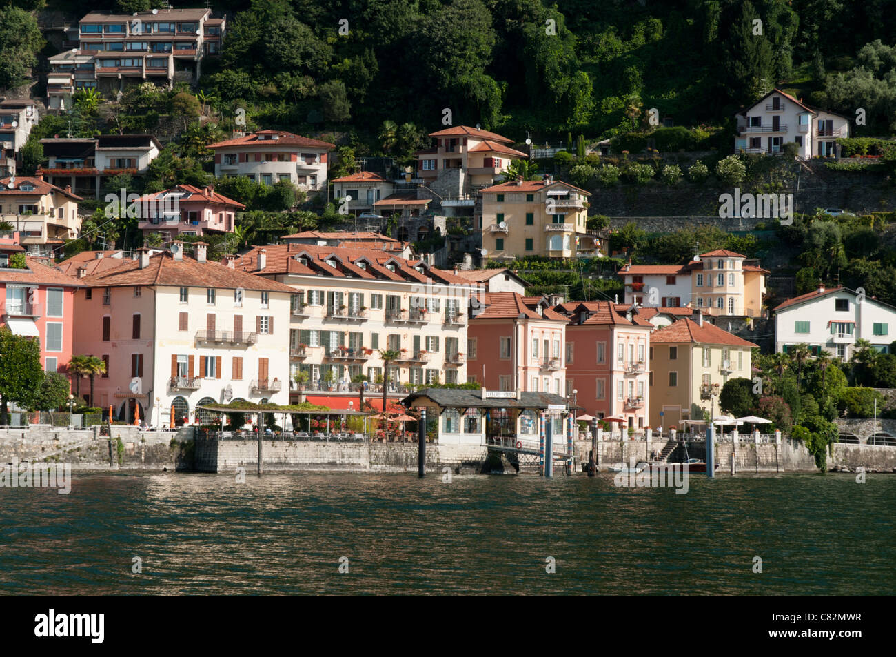 Cannero Riviera from Lake Maggiore Stock Photo - Alamy