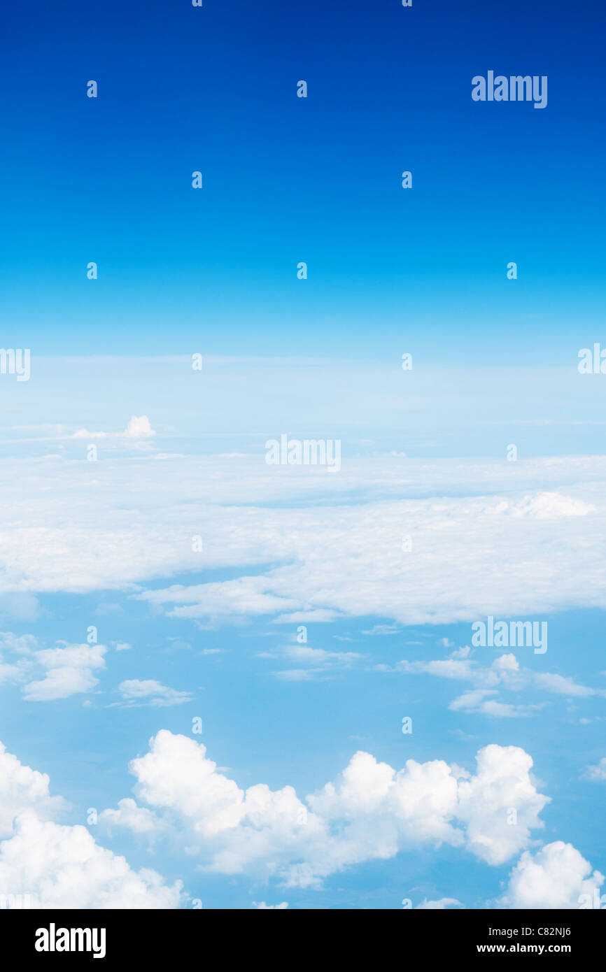 Blue sky above the clouds Stock Photo - Alamy