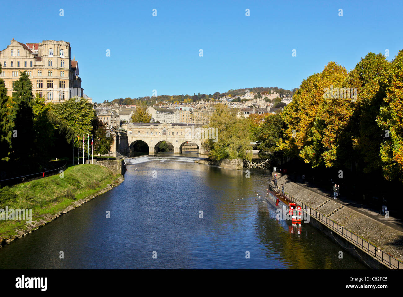 Pulteney bridge roman baths bath hi-res stock photography and images ...