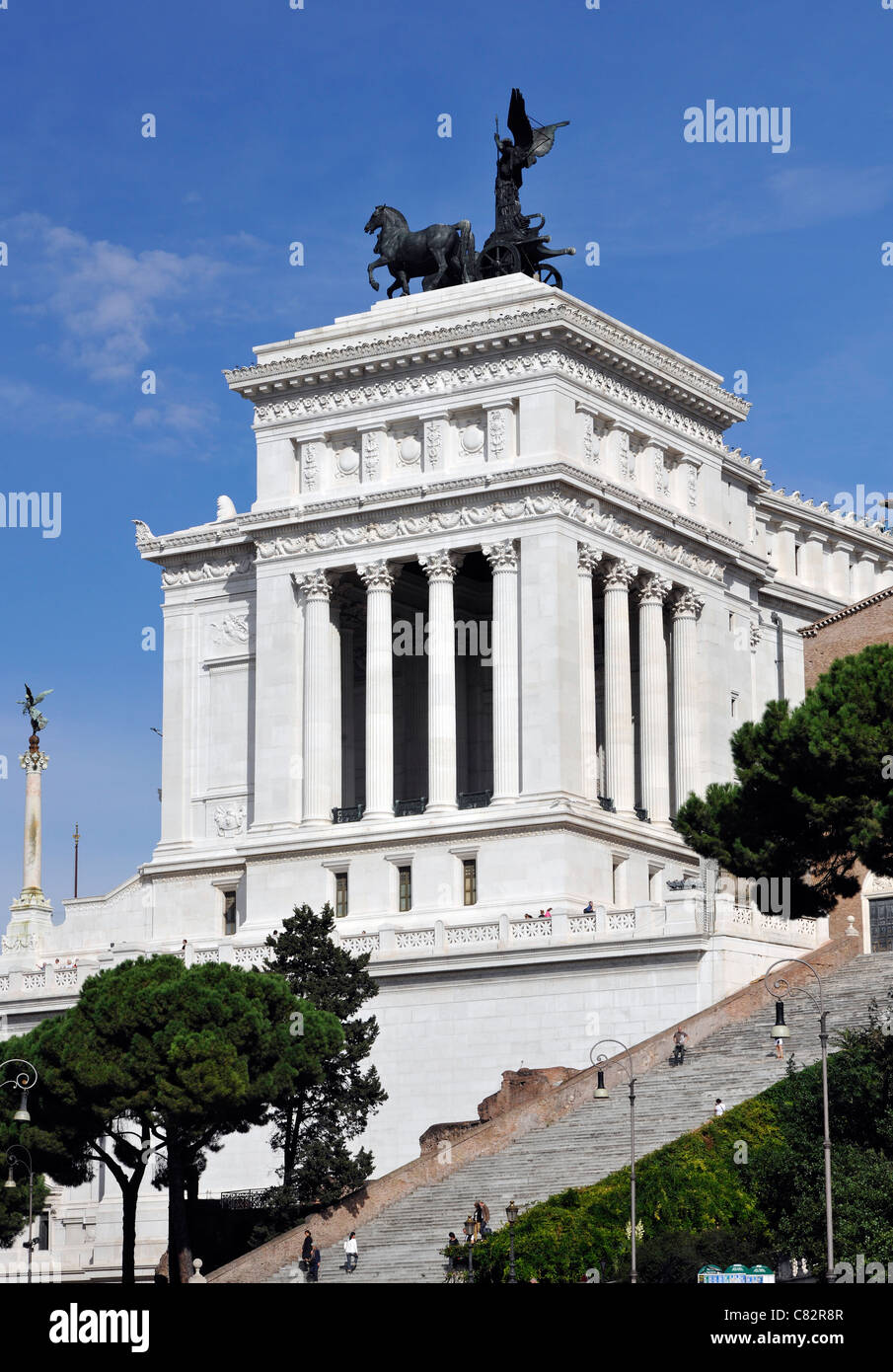 The Victor Emmanuel Monument, Piazza Venezia, Rome, Lazio, Italy Stock ...