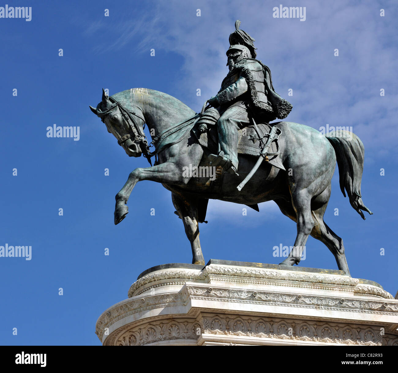 Statue of Victor Emanuel, Victor Emanuel Monument, Piazza Venezia, Rome ...