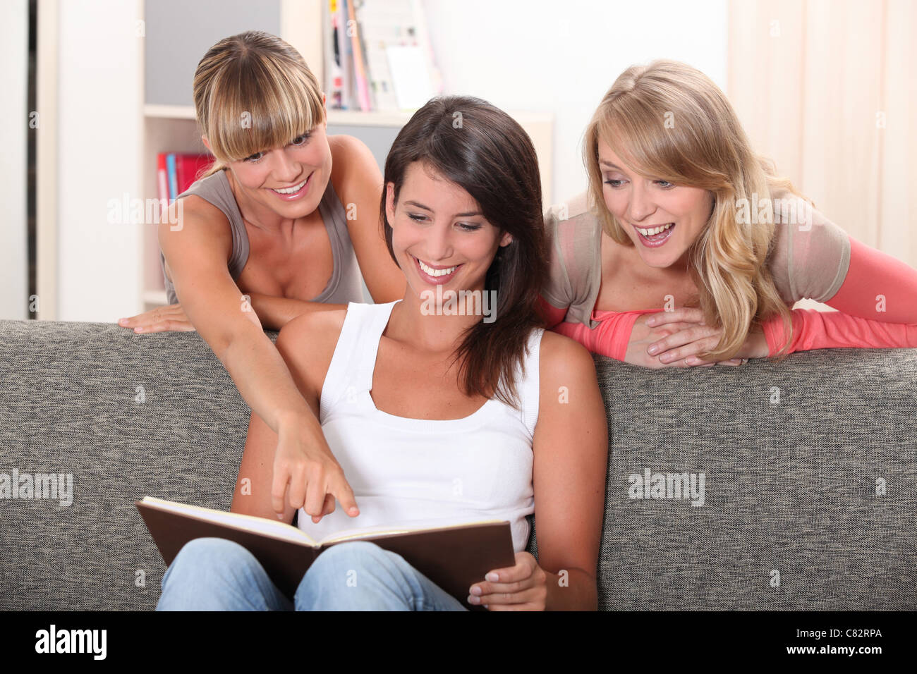 portrait of 3 friends Stock Photo - Alamy