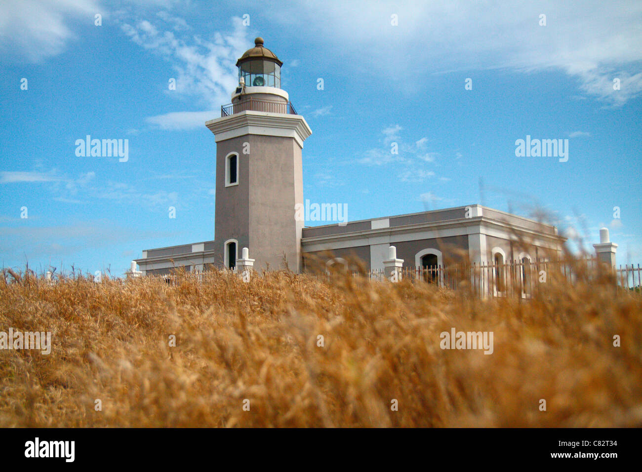 The lighthouse in Red Cape (Cabo Rojo) in the island of Puerto Rico ...