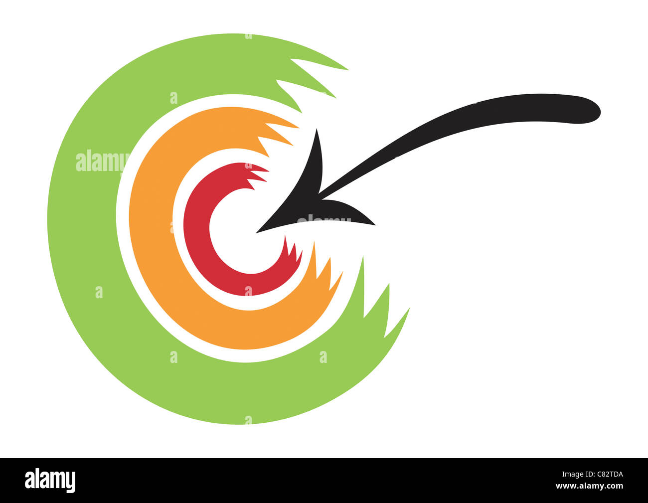Bow circle logo hi-res stock photography and images - Alamy