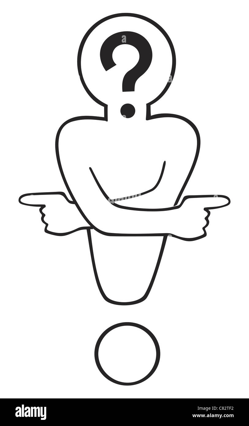 Hand question mark Black and White Stock Photos & Images - Alamy