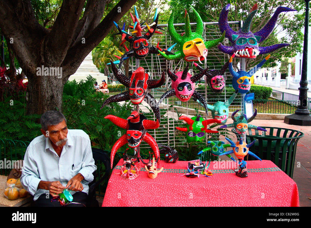 Typical mask in Ponce, Puerto Rico Stock Photo - Alamy