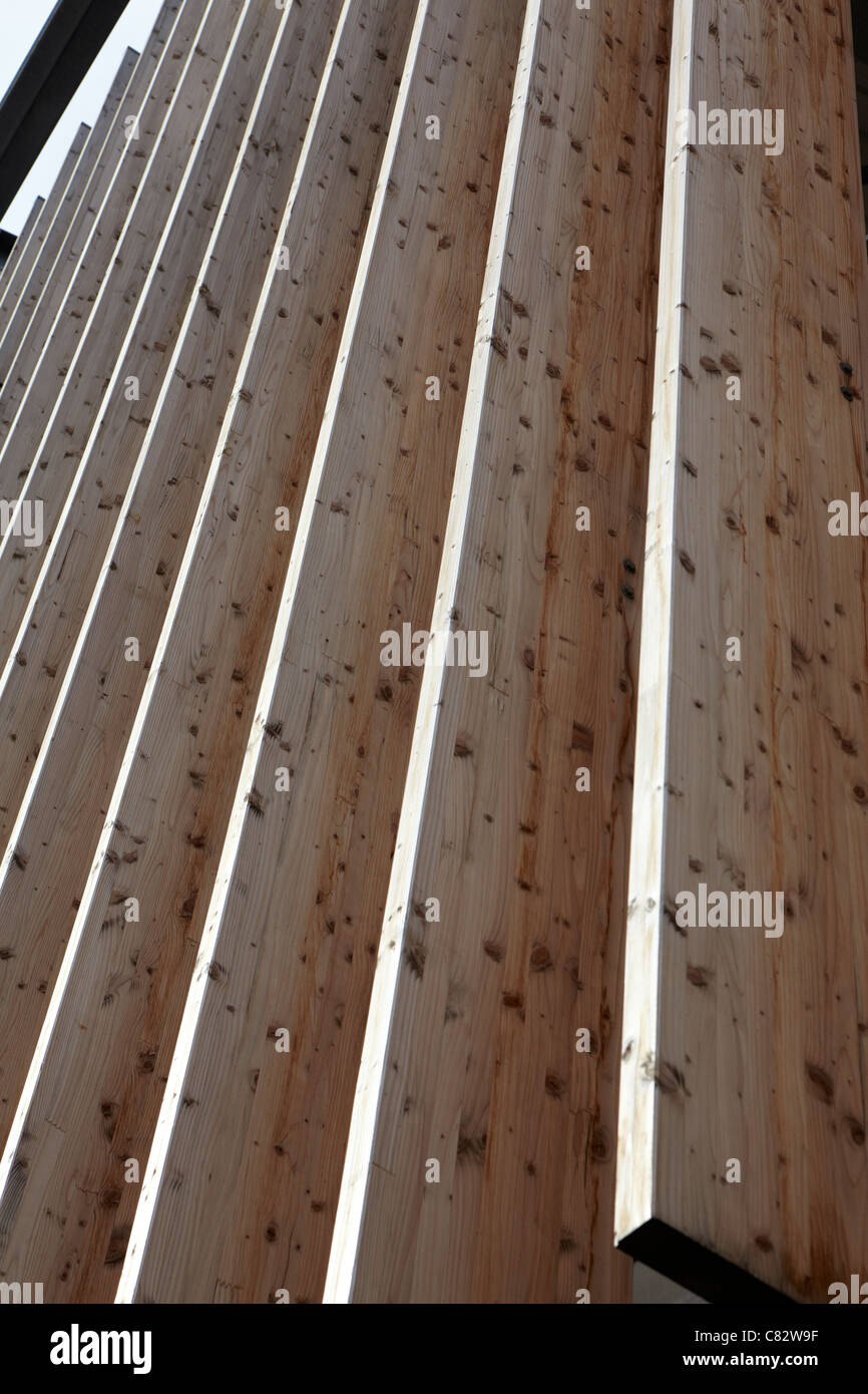 wooden slats architecture Stock Photo - Alamy