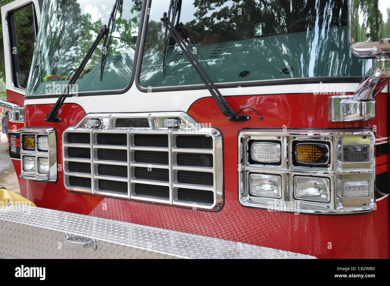 Fire engine truck closeup hi-res stock photography and images - Alamy