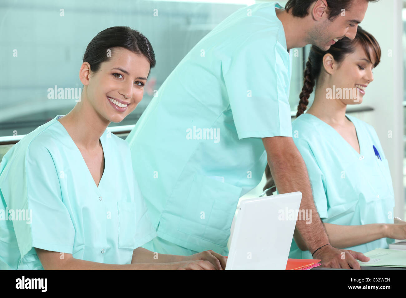 Nurses at work Stock Photo - Alamy