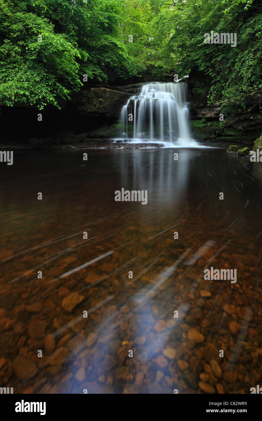 The Picturesque waterfall known as Cauldron Force in West Burton ...