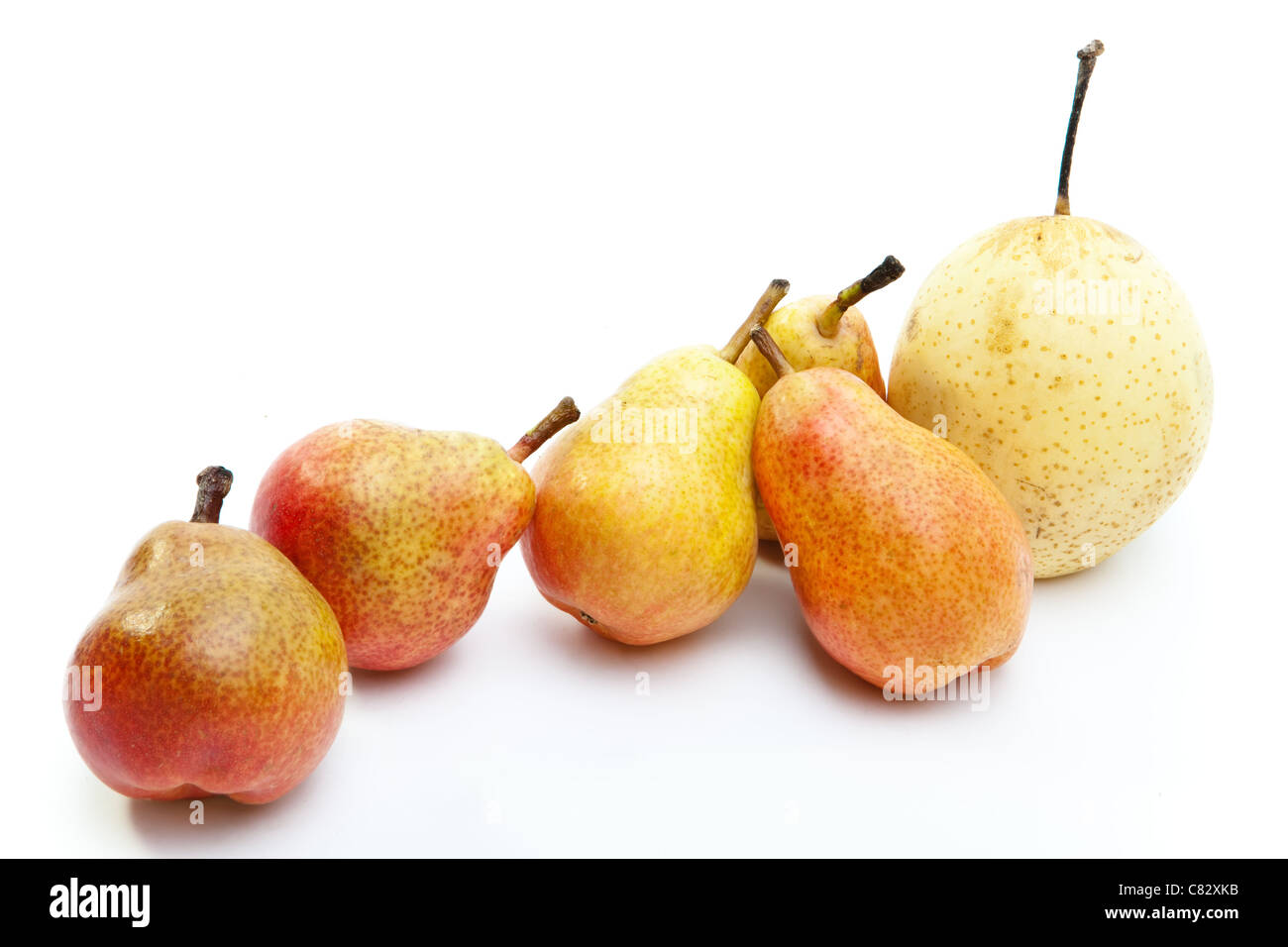 Pears of different grades Stock Photo - Alamy