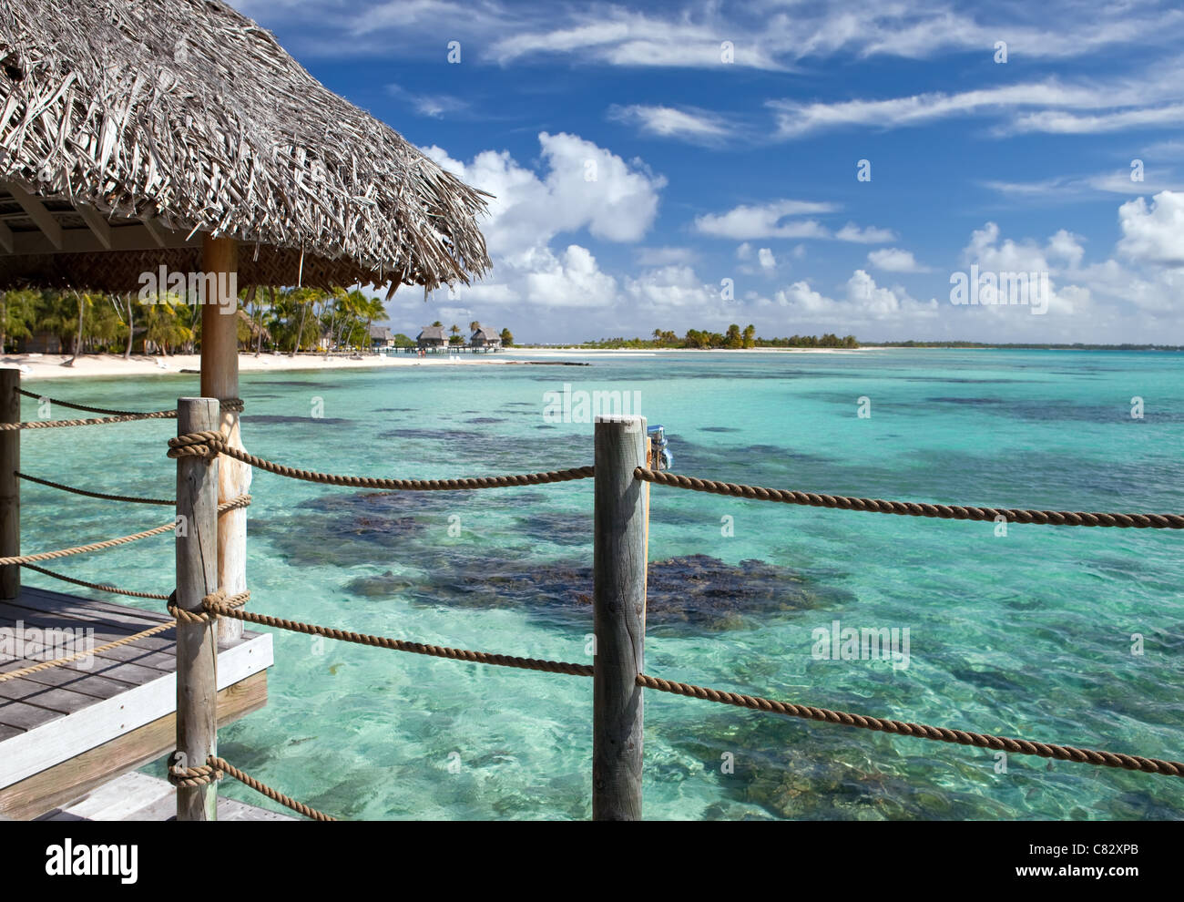 Azure lagoon of island Stock Photo - Alamy