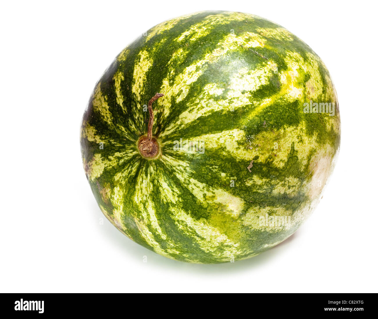 The big striped ripe water-melon Stock Photo - Alamy