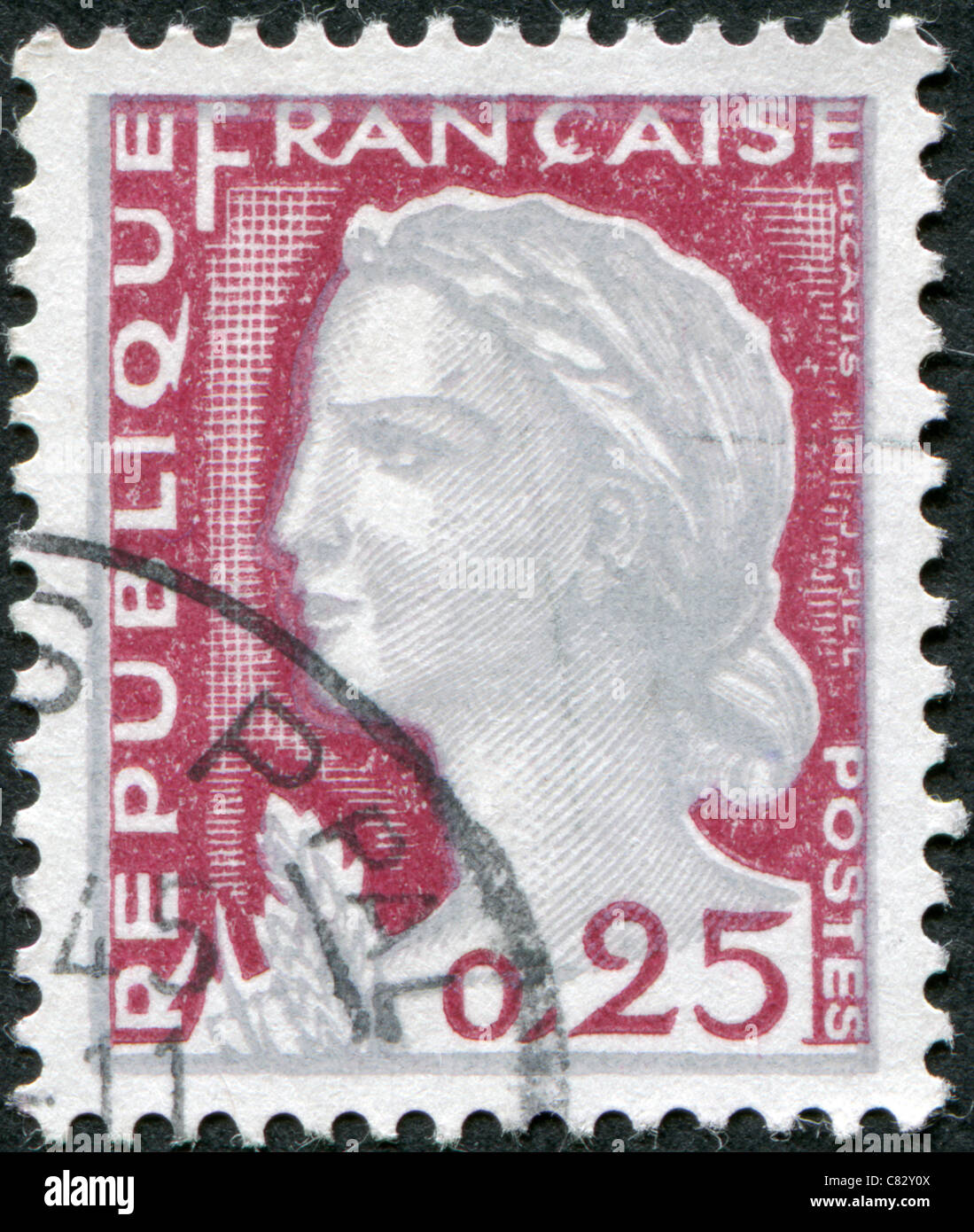 France stamp marianne hi-res stock photography and images - Alamy