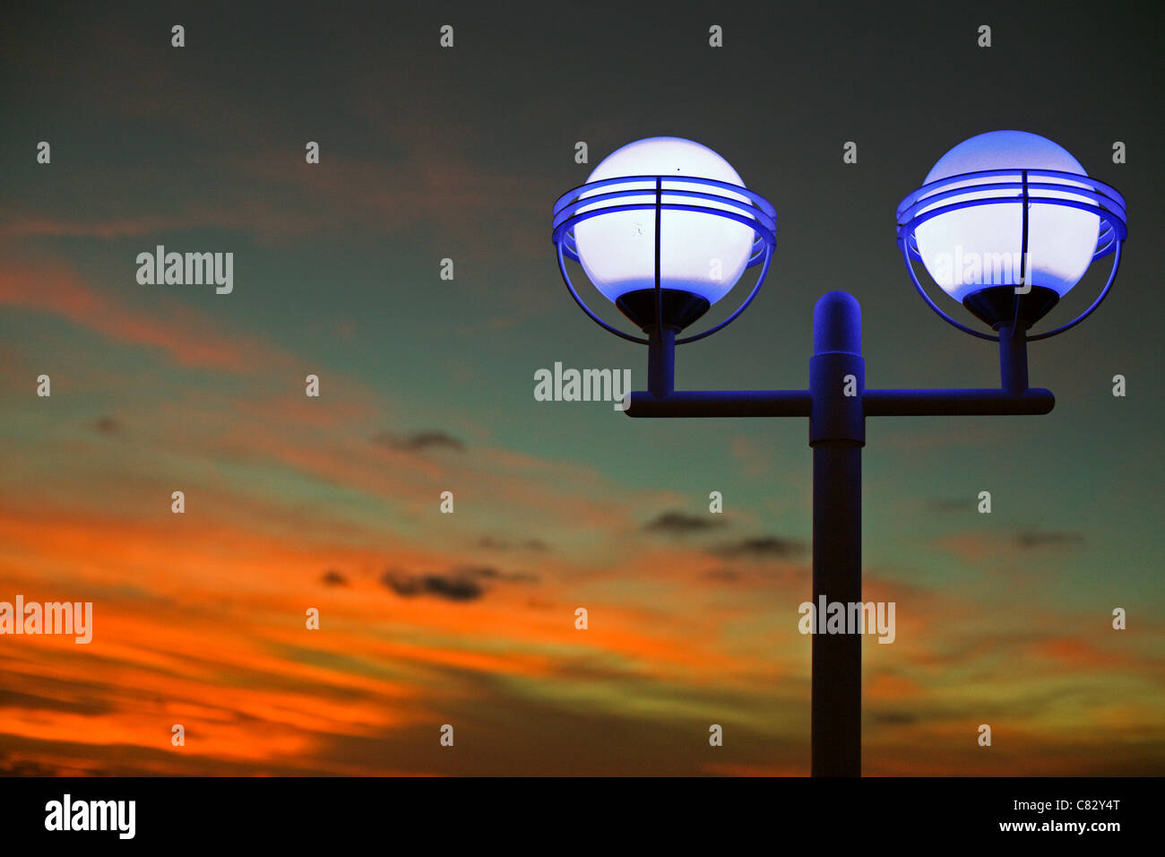 Lights sunset hi-res stock photography and images - Alamy