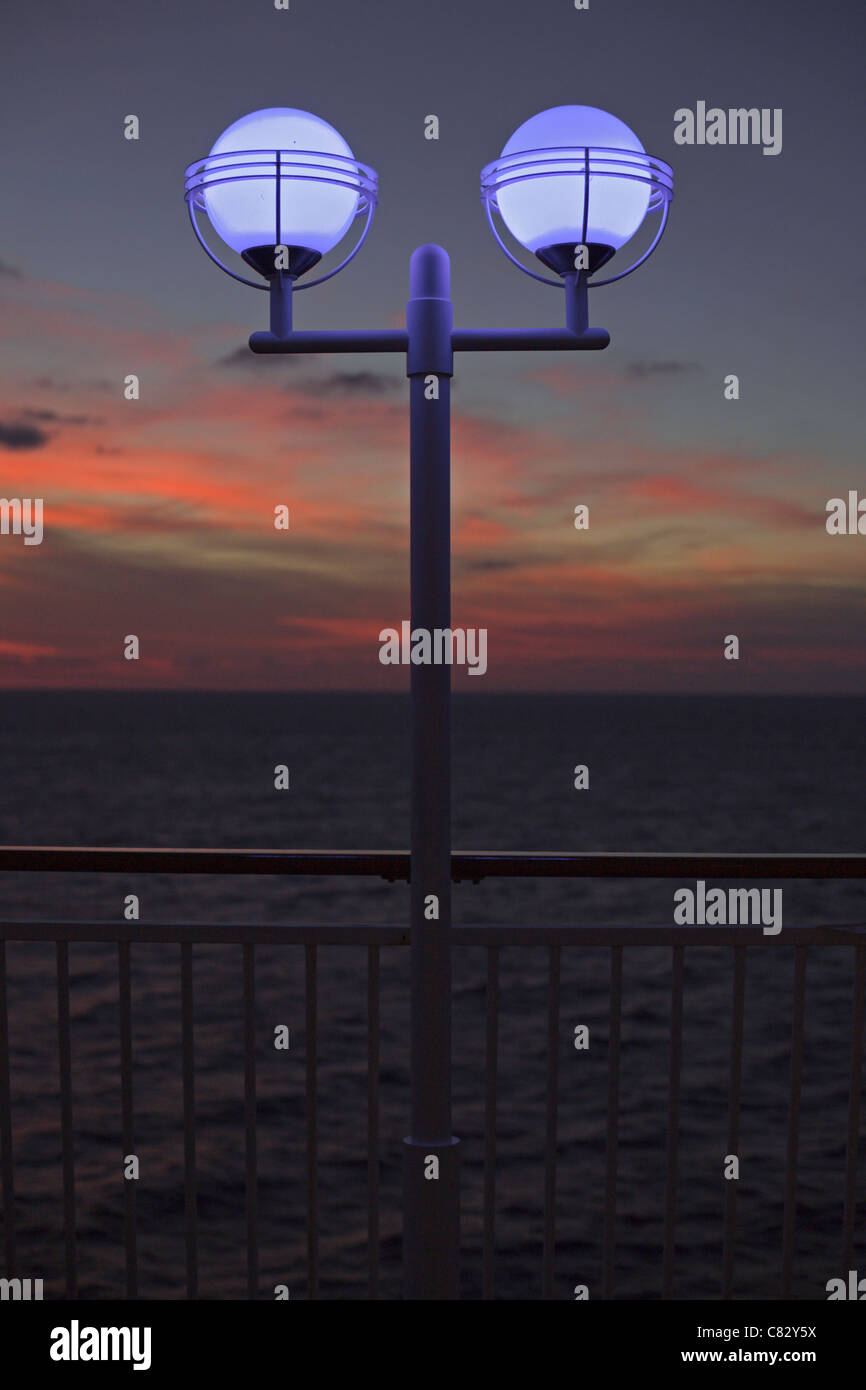 Lights at dusk Stock Photo - Alamy