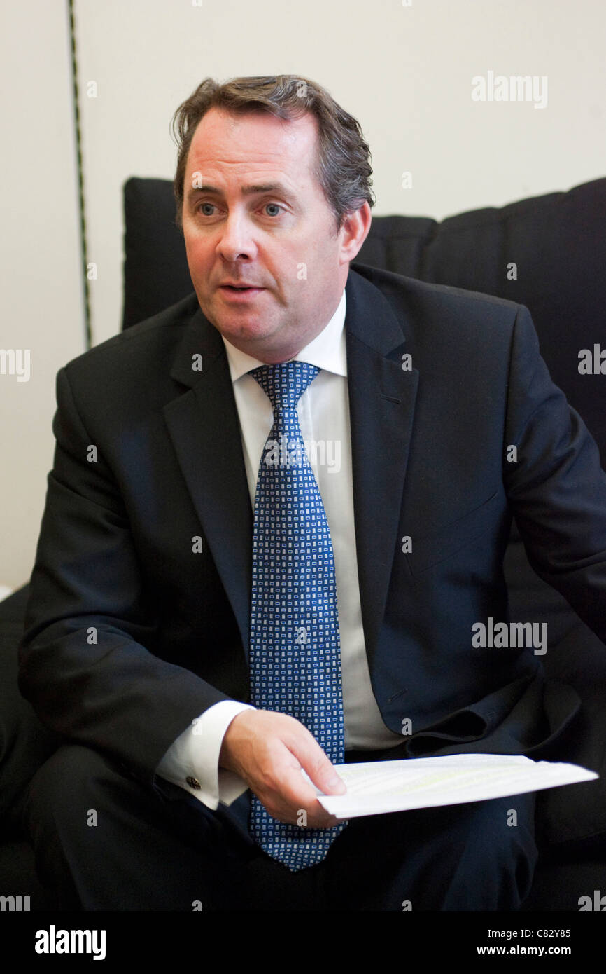 Defence secretary dr liam fox hi-res stock photography and images - Alamy