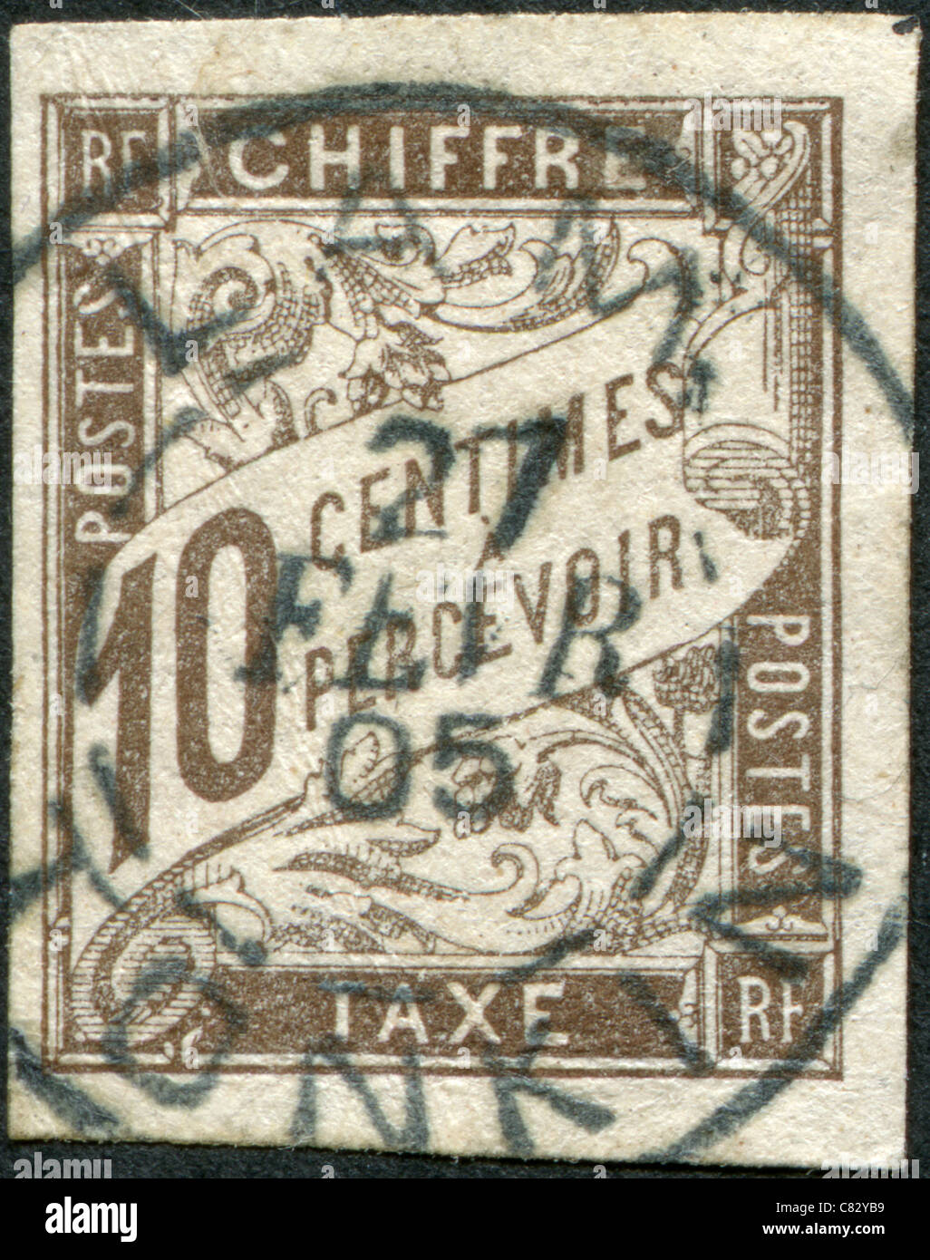 FRANCE - 1883: A stamp printed in France (for use in the colonies ...
