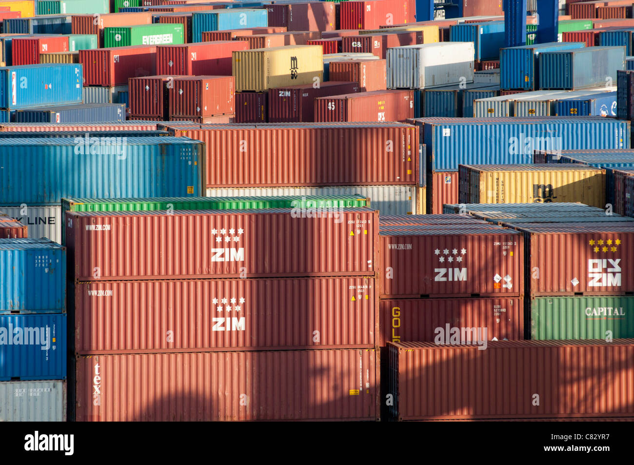 Containers at the port side, Odessa, Ukraine Stock Photo - Alamy