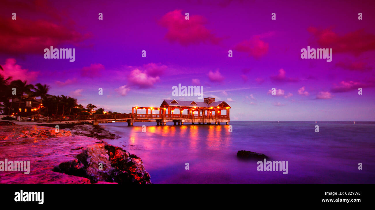the southernmost pier in Key West, Florida, USA Stock Photo - Alamy