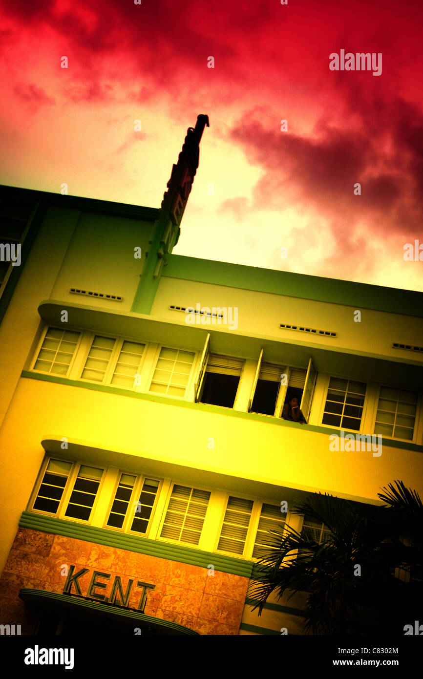 Kent hotel, miami beach Stock Photo - Alamy