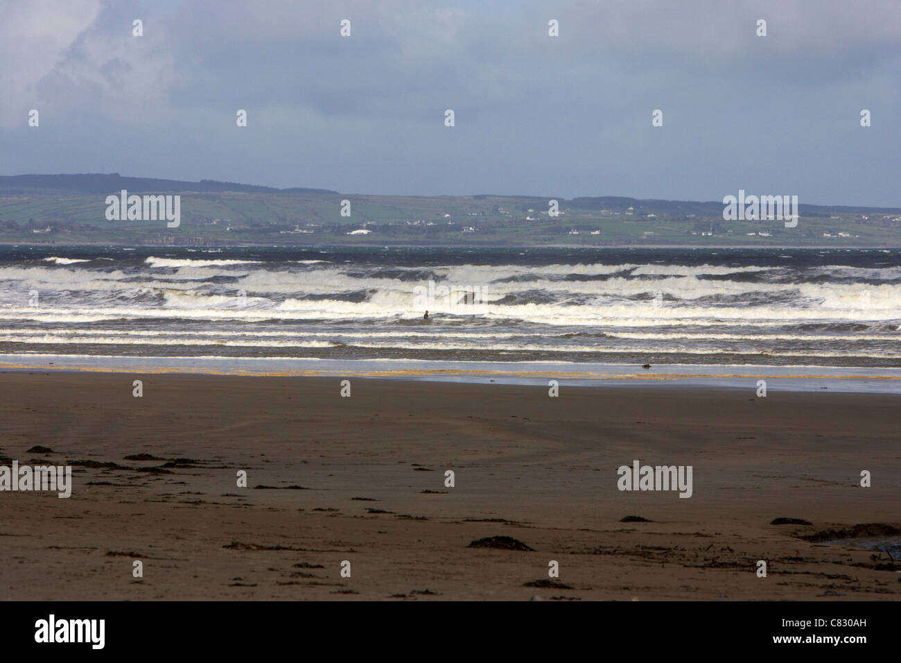 waves breaking on Inishcrone strand killala bay county sligo republic ...