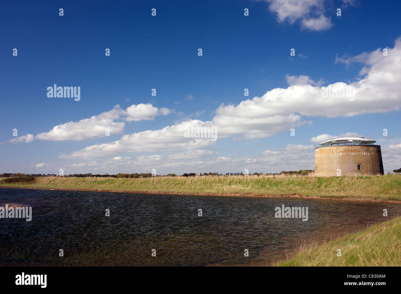 Martello tower converted into residential dwelling Stock Photo - Alamy