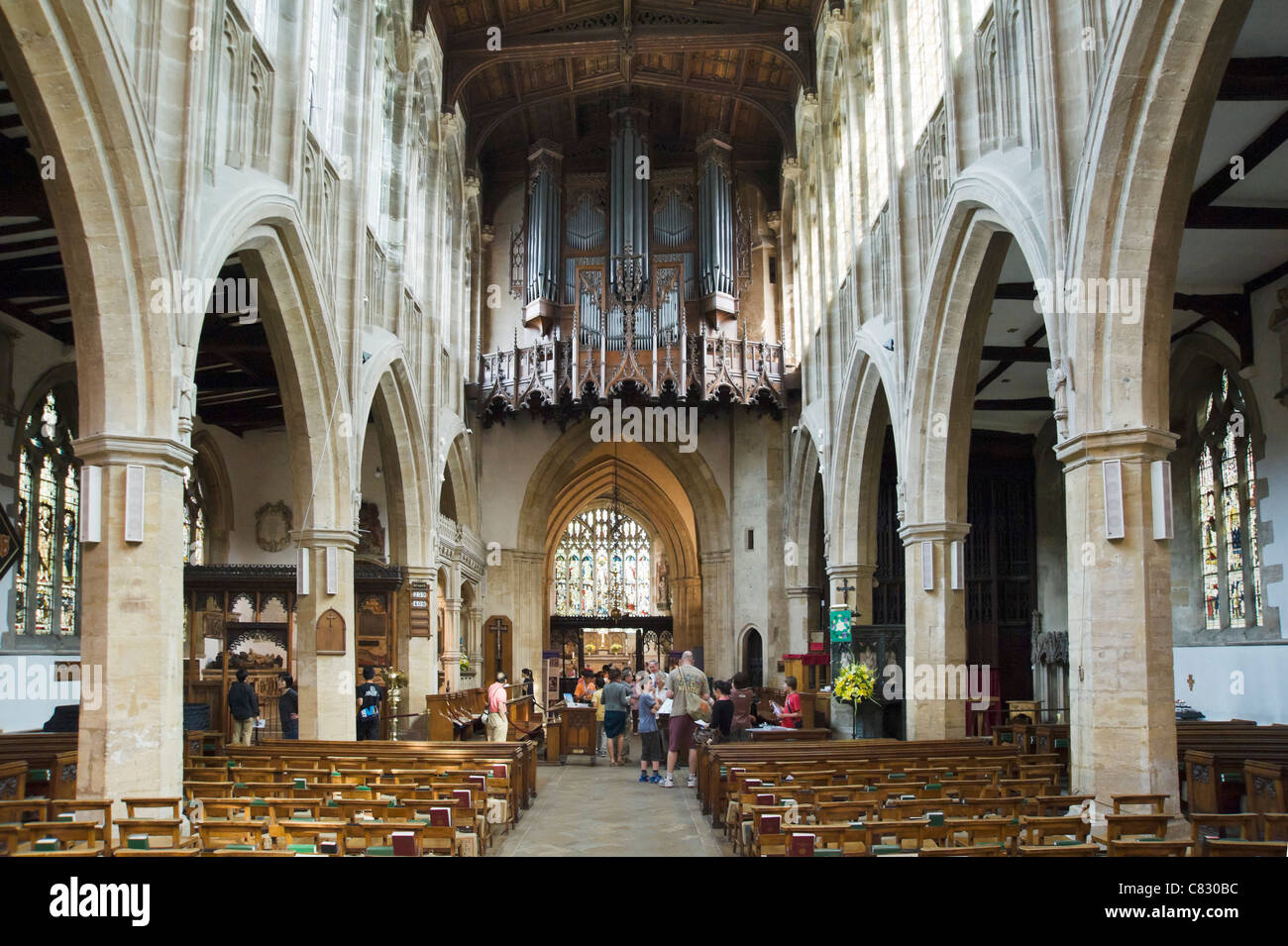 Interior of the Church of the Holy Trinity (where William Shakespeare ...