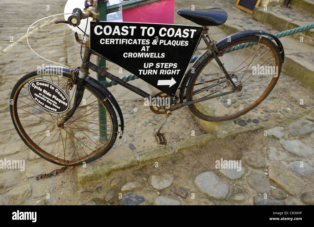 Old cycle advertising hi-res stock photography and images - Alamy