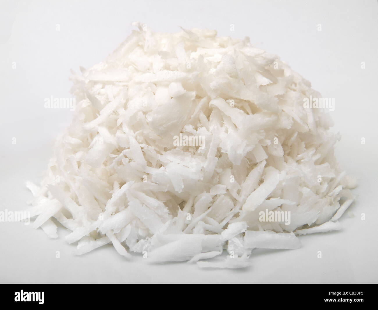 Grated Coconut Pile Stock Photo - Alamy