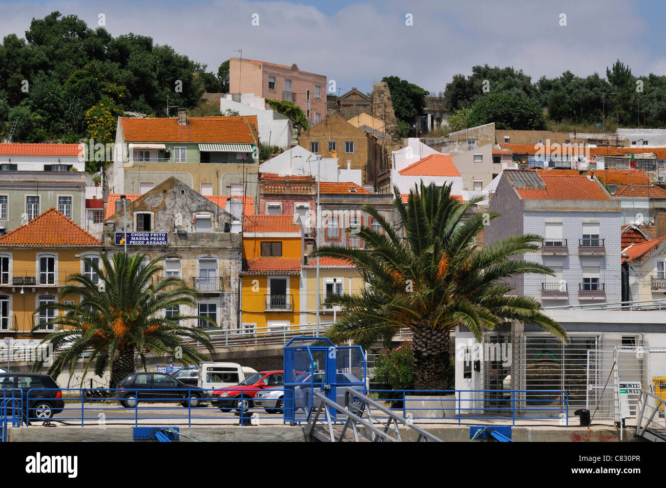 View of the town Setubal from the sea Stock Photo - Alamy