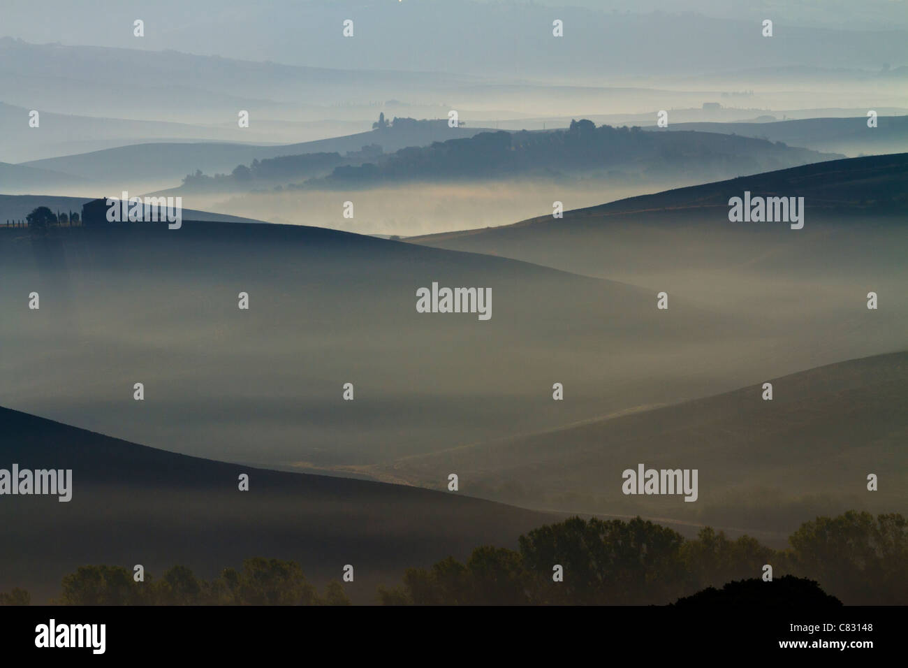 Morning in tuscany hi-res stock photography and images - Alamy