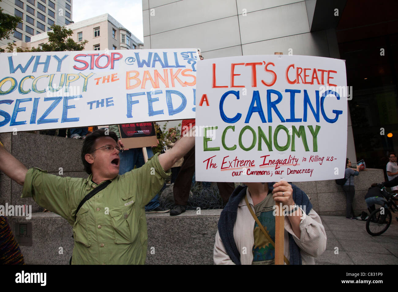 Usa economy demonstration hi-res stock photography and images - Alamy