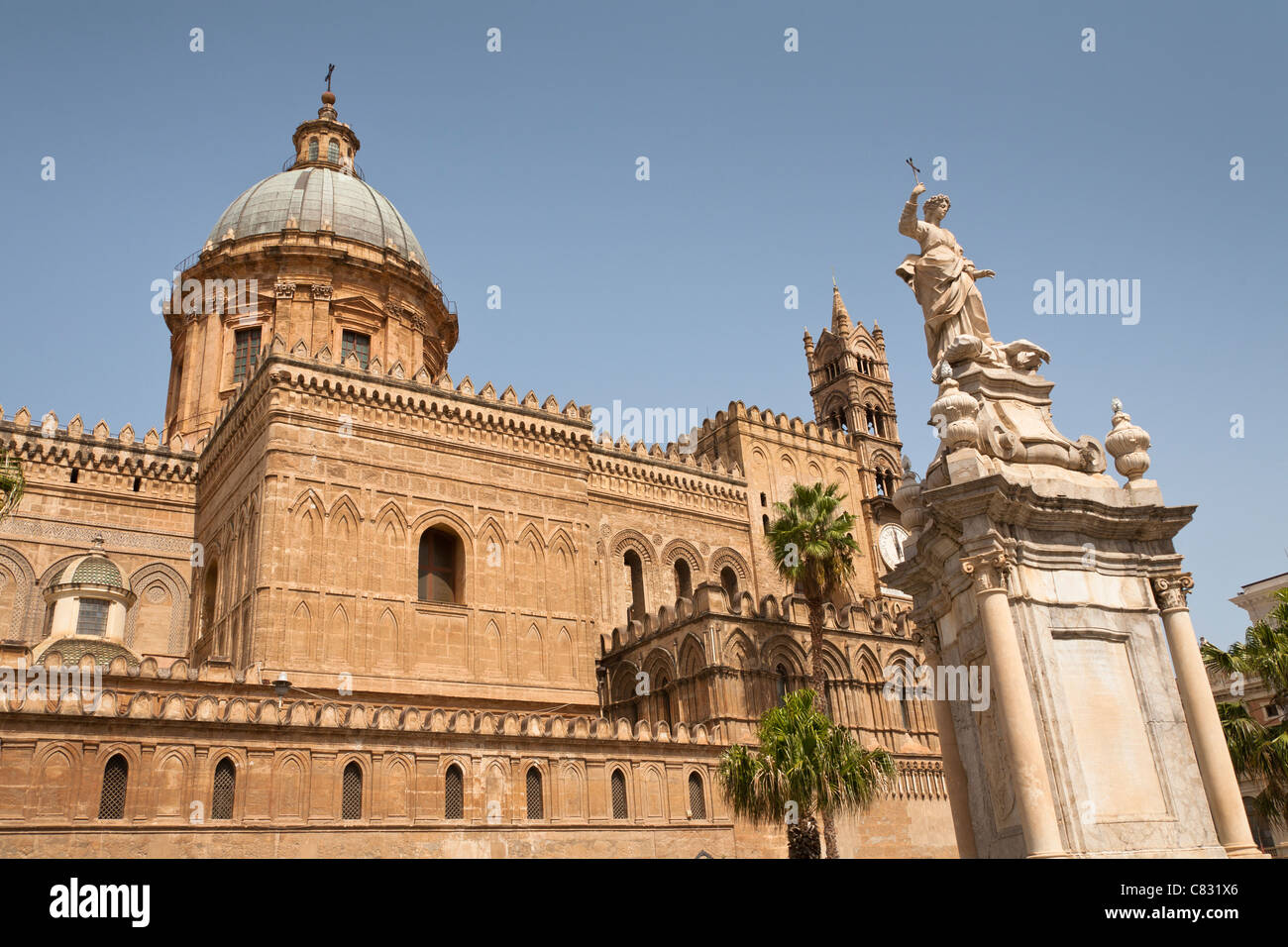 Palermo Cathedral, Palermo, Sicily, Italy Stock Photo - Alamy