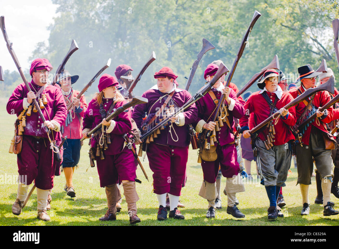 English Civil War re-enactment Stock Photo - Alamy