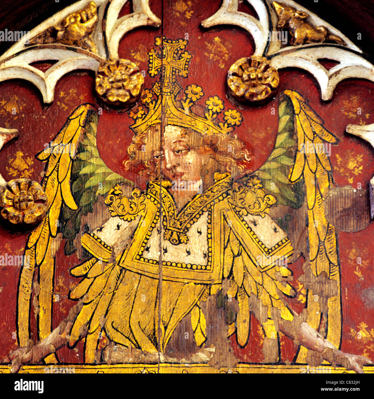 Angel painting medieval hi-res stock photography and images - Alamy