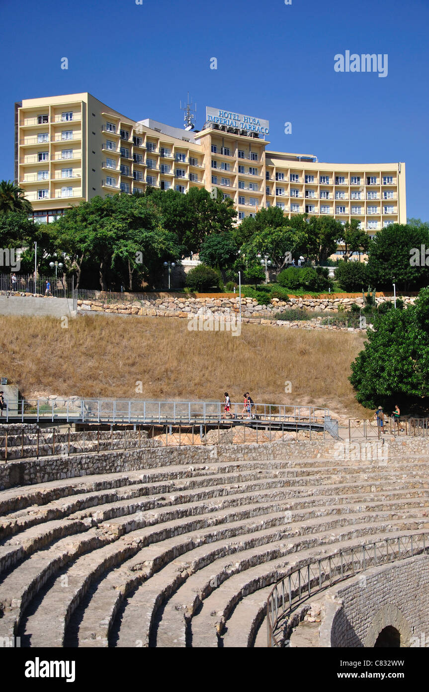 Parc de l'Amfiteatre and Hotel Husa Imperial Tarraco, Tarragona, Costa ...