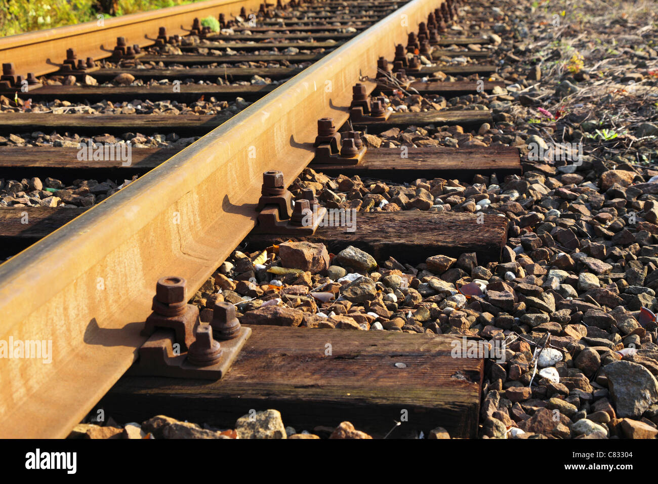 Rail Road Tracks - outdoor Stock Photo - Alamy