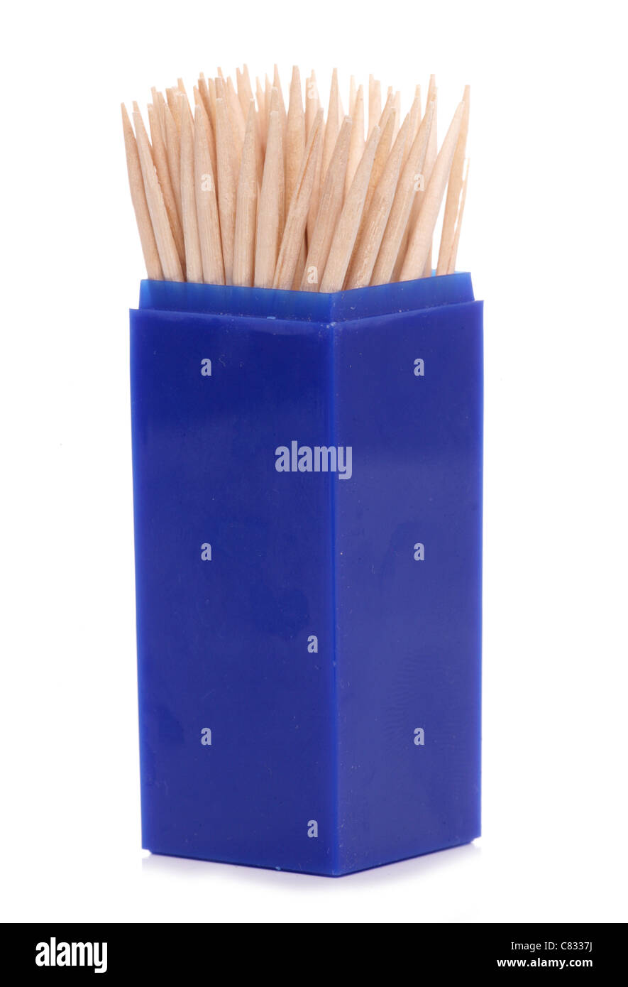 tooth picks on a white background Stock Photo - Alamy