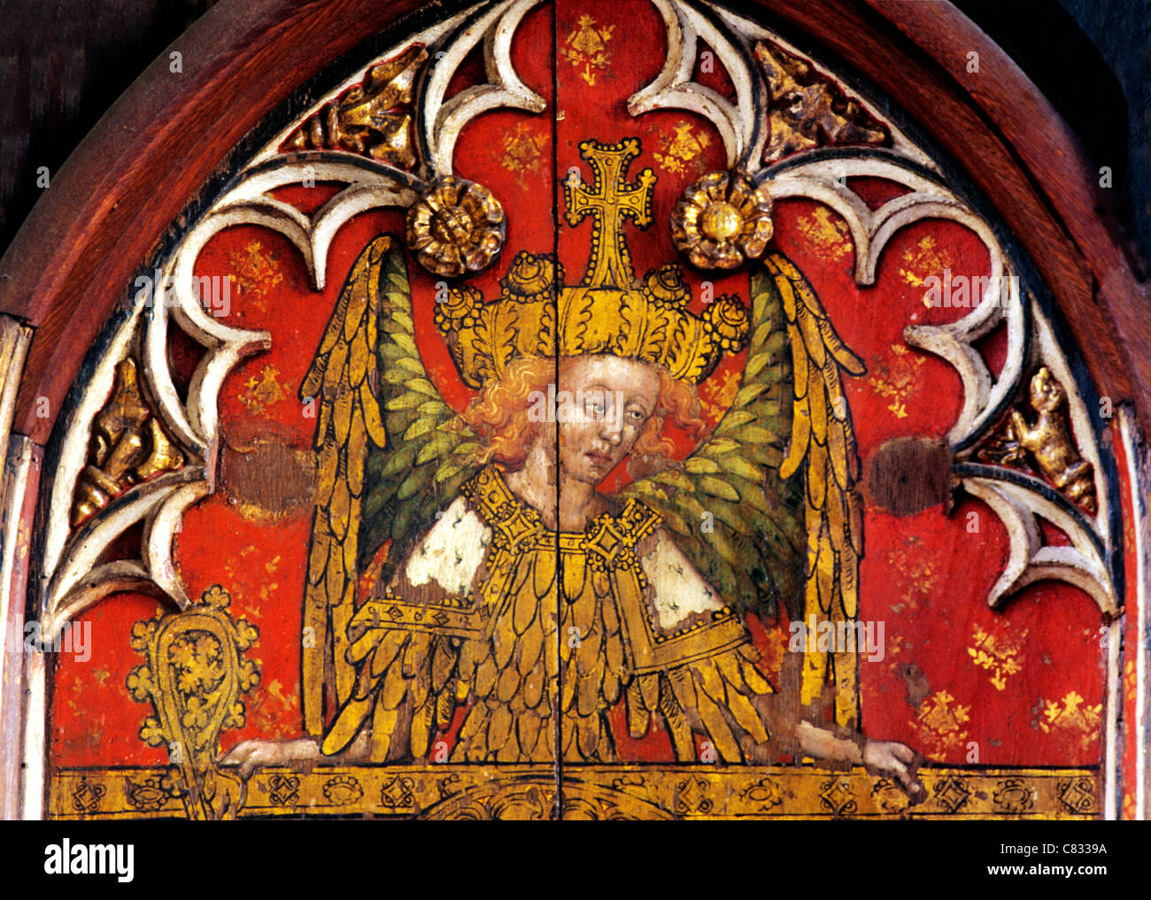 Angel painting medieval hi-res stock photography and images - Alamy