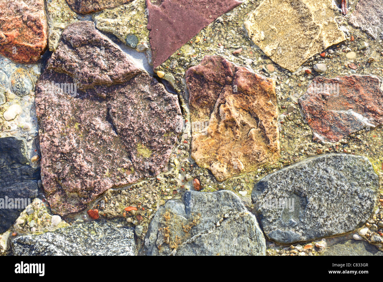 colorful background stone under water in outdoor Stock Photo - Alamy