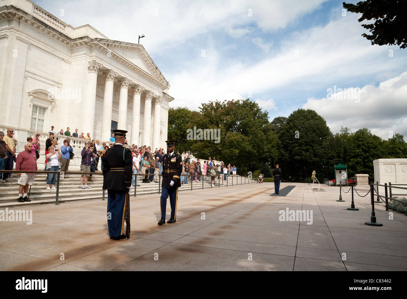 Changing of the guard, the Tomb of the Unknown Soldier, Arlington ...