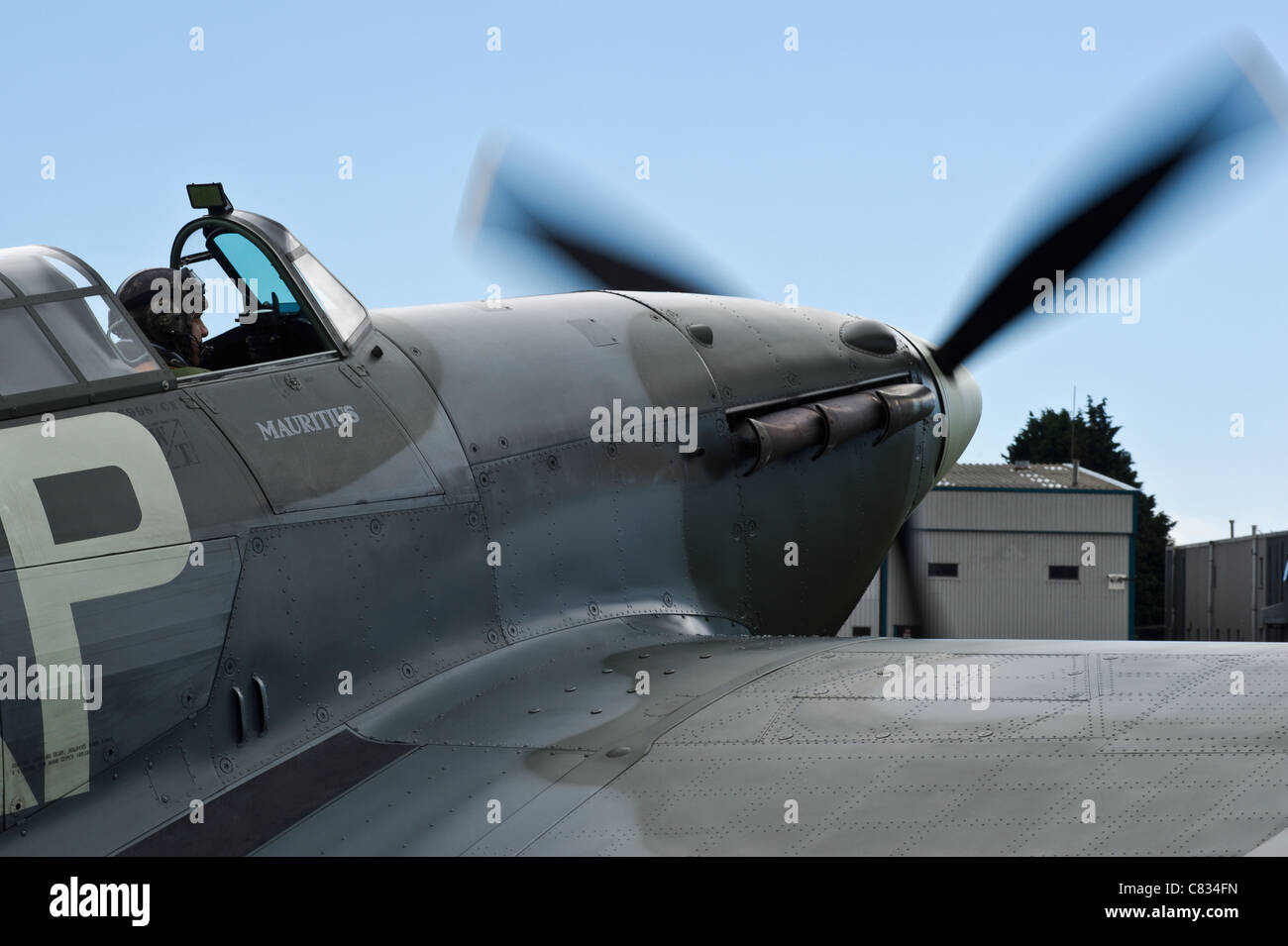 Spitfire pilot cockpit hi-res stock photography and images - Alamy