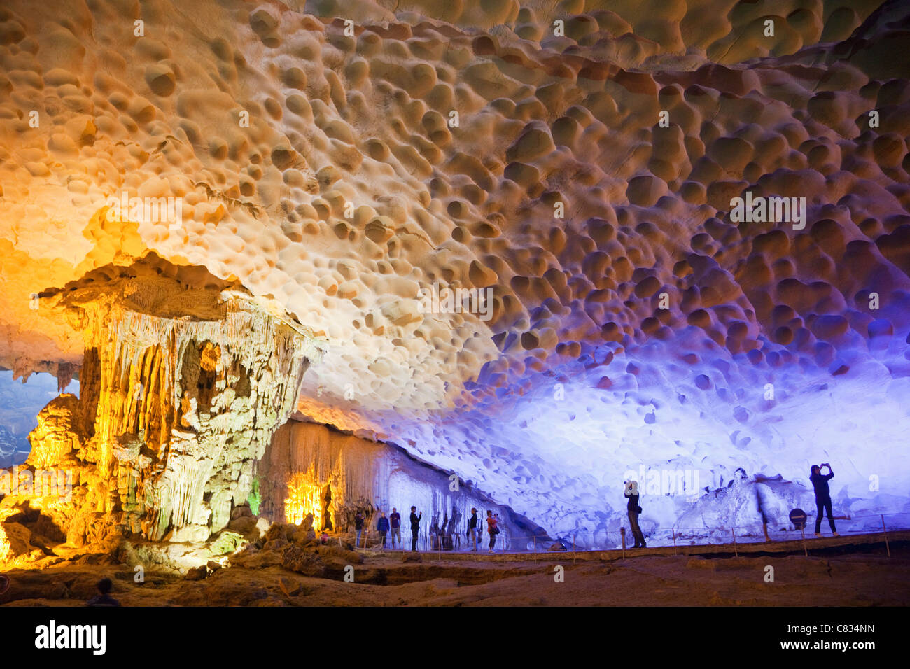 Vietnam, Halong Bay, Sung Sot Cave aka Surprise Cave Stock Photo - Alamy