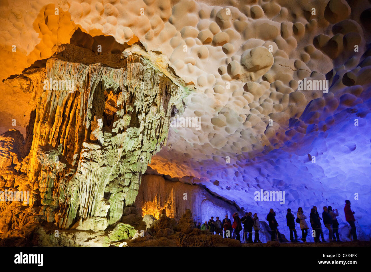 Vietnam, Halong Bay, Sung Sot Cave aka Surprise Cave Stock Photo - Alamy