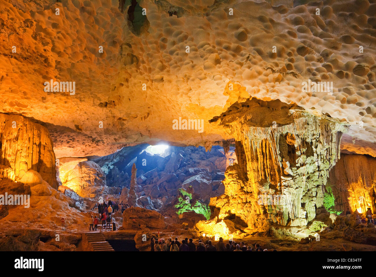 Vietnam, Halong Bay, Sung Sot Cave aka Surprise Cave Stock Photo - Alamy