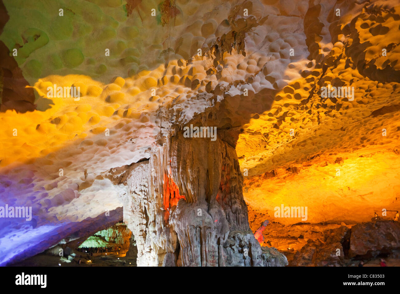 Vietnam, Halong Bay, Sung Sot Cave aka Surprise Cave Stock Photo - Alamy