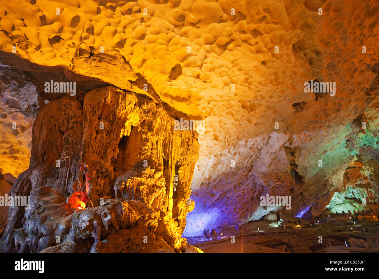 Vietnam, Halong Bay, Sung Sot Cave aka Surprise Cave Stock Photo - Alamy