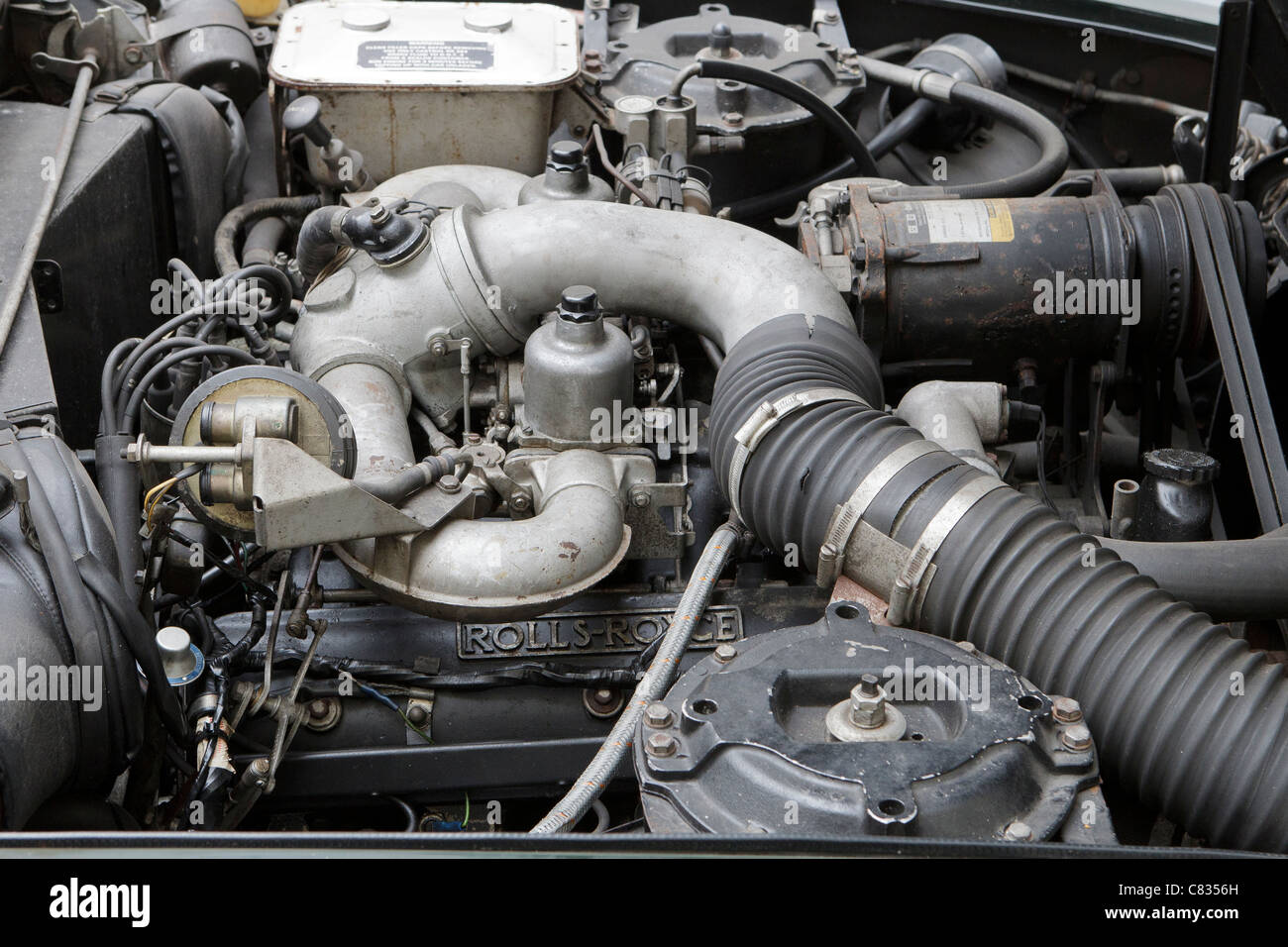 1980 white engine compartment hi-res stock photography and images - Alamy